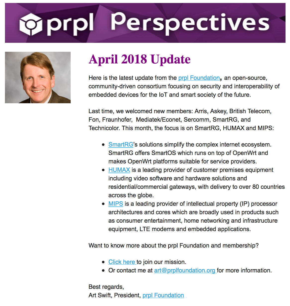 prpl Perspectives April Newsletter - prpl Foundation